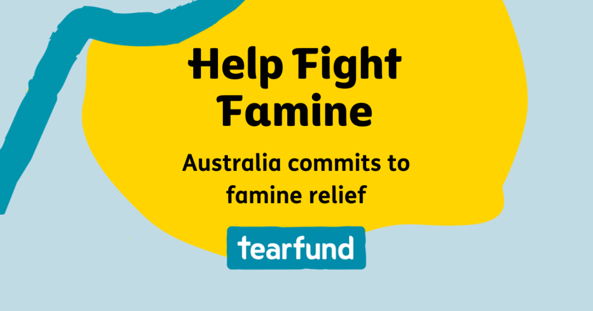 Australia commits to famine relief following… | Tearfund Australia