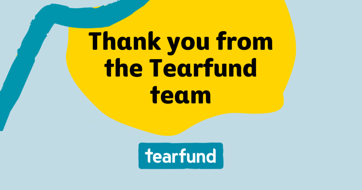 Thank you from the Tearfund team | Tearfund Australia